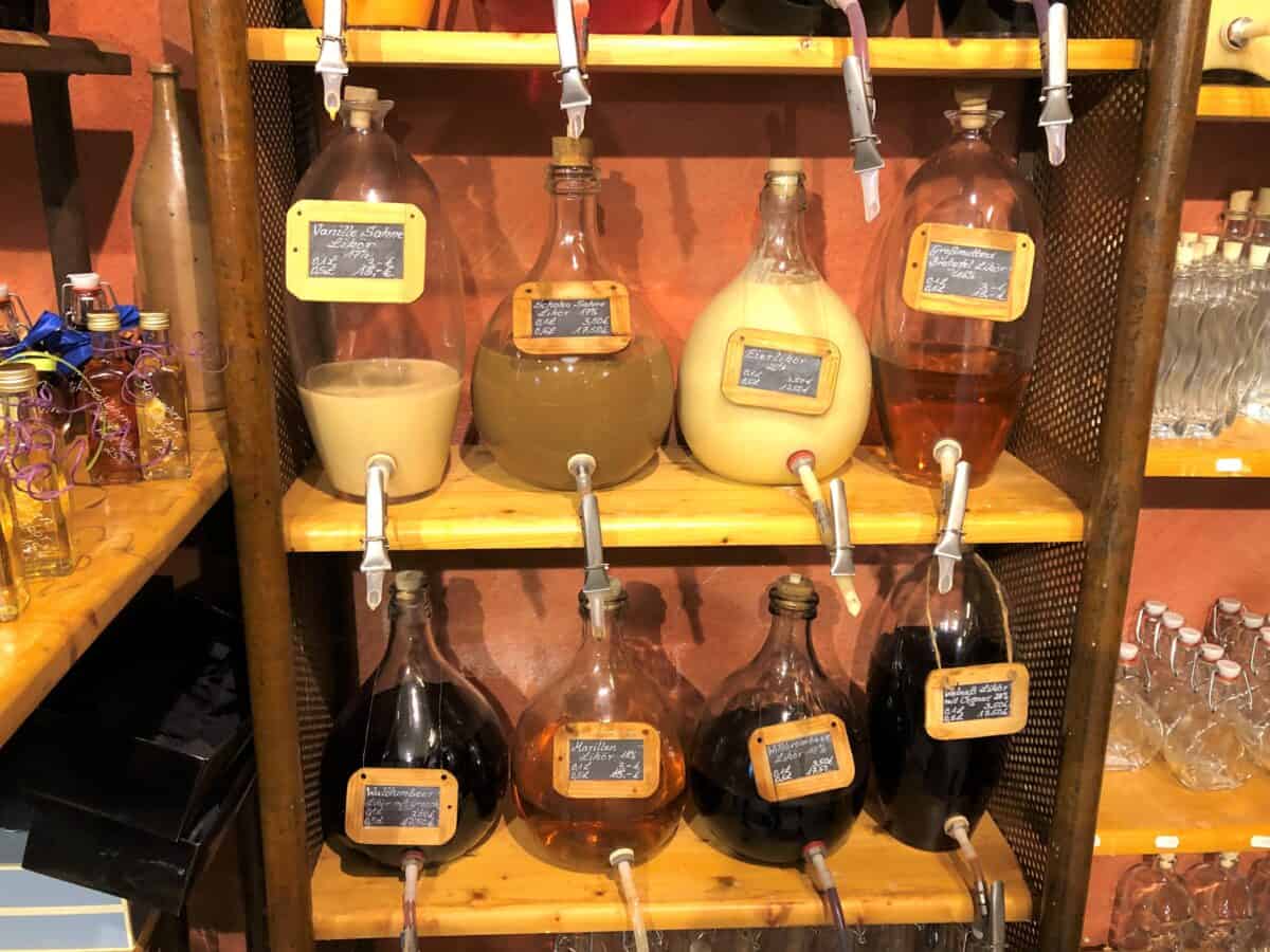 Fussen Germany, Schnapps Tasting