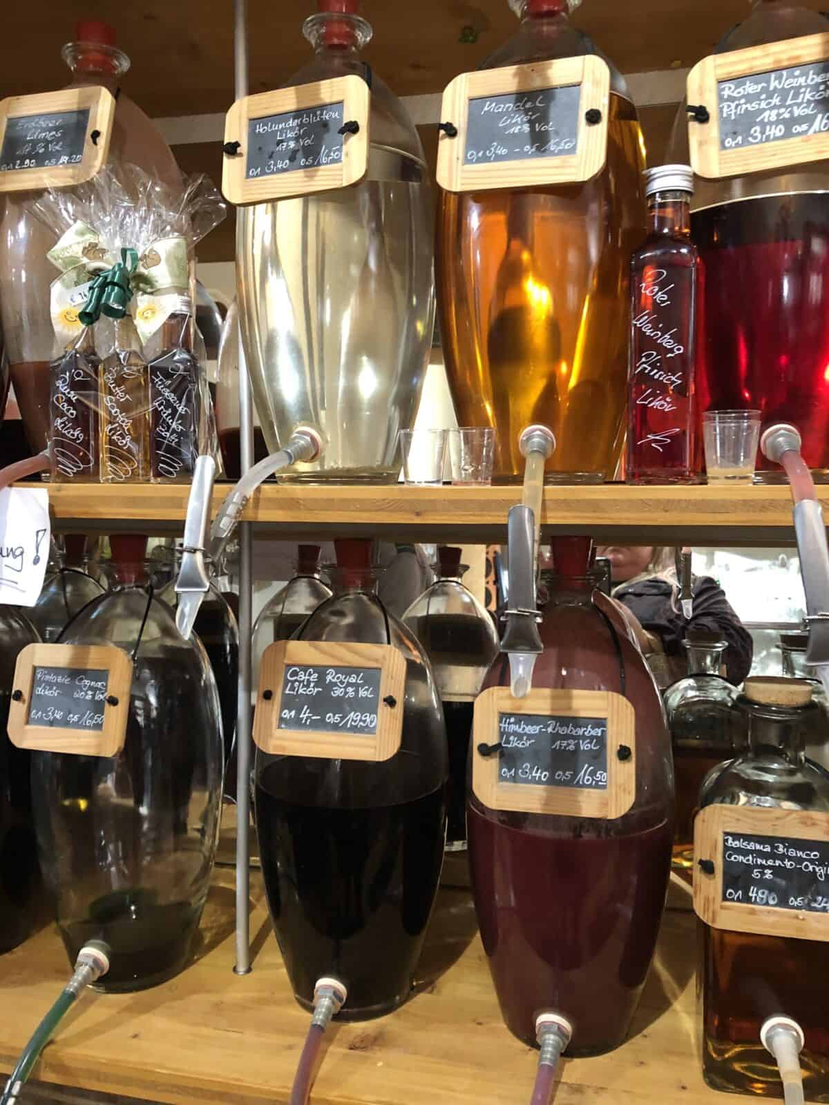 Fussen Germany, Schnapps Tasting